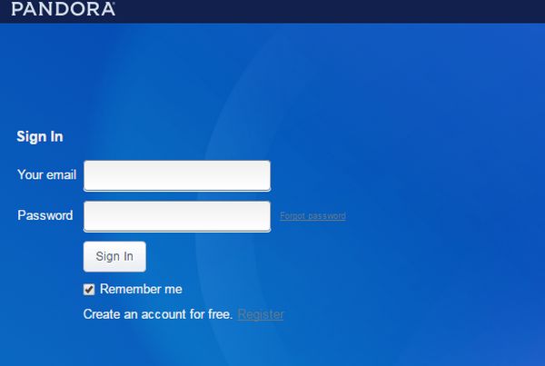Easiness For Music Lover With Pandora Radio Music Login